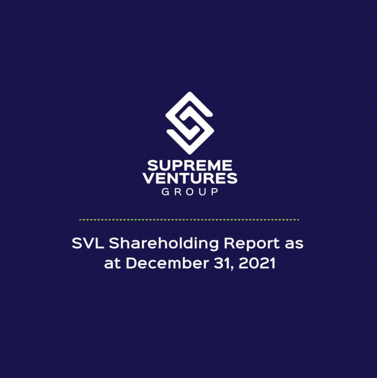 Annual Report – Supreme Ventures Limited